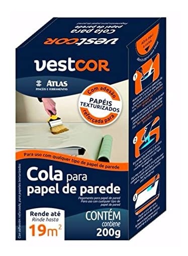 COLA P/PAPEL DE PAREDE ATLAS VESTCOR 200G AT10025 - Dauge Materiais De ...